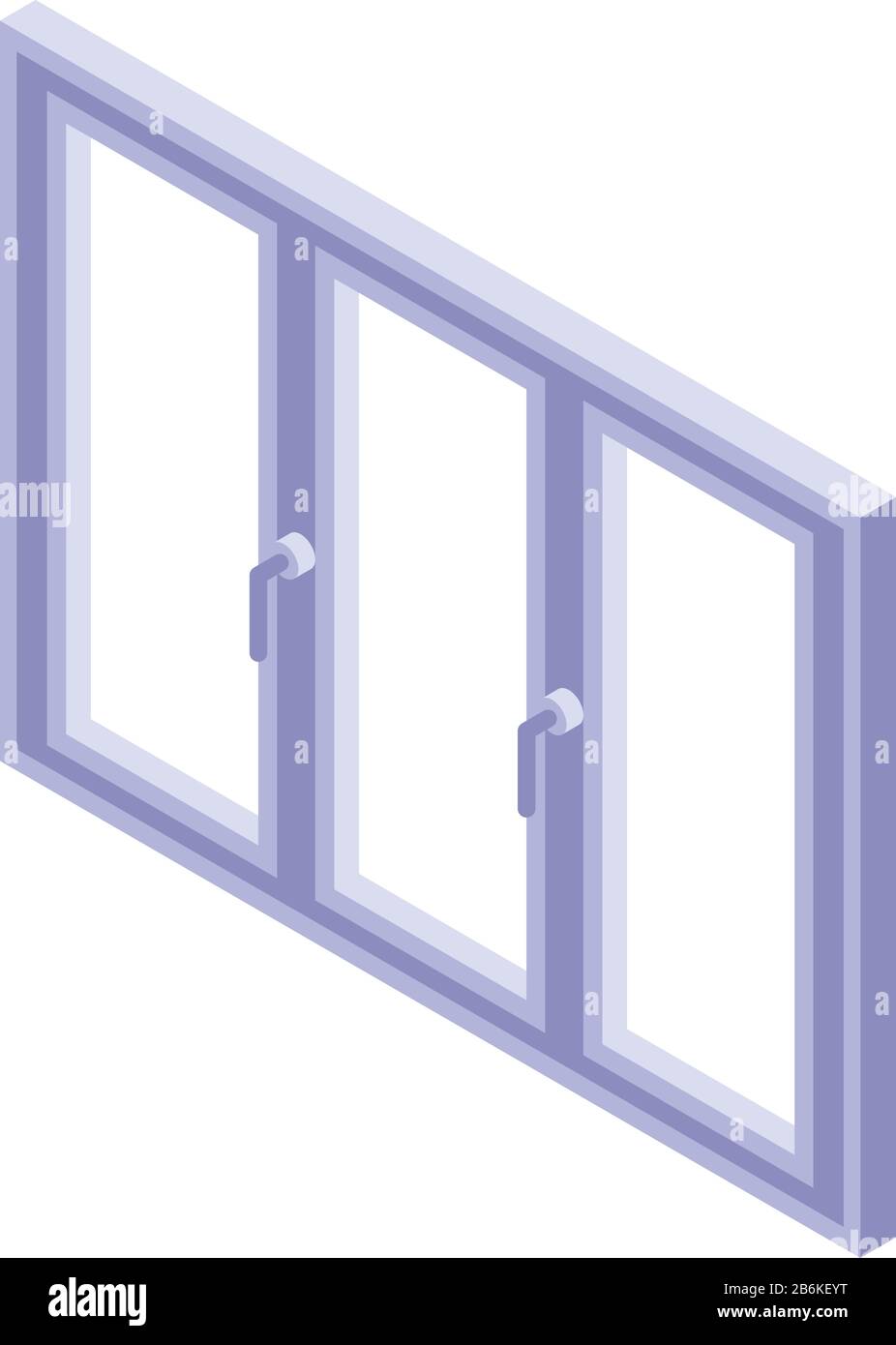 Plastic window frame icon, isometric style Stock Vector Image & Art - Alamy