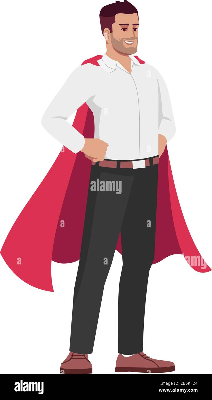 Workplace problem solver semi flat RGB color vector illustration ...