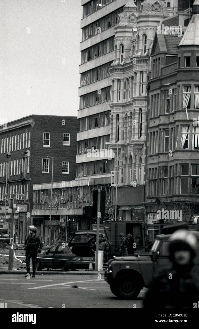 Belfast Jan 6 1992: A Series of pictures taken on black and white 35mm ...