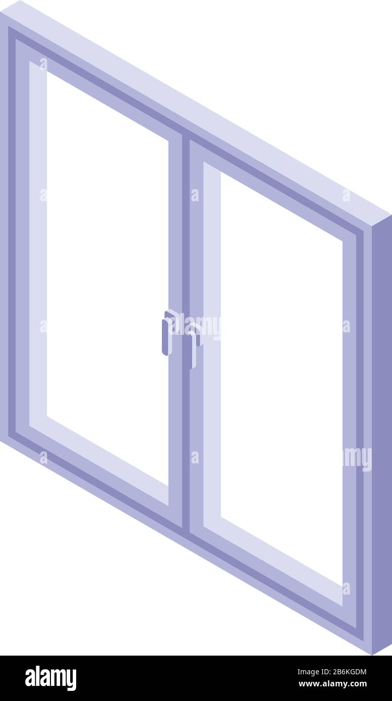 Fixing window frame icon, isometric style Stock Vector Image & Art - Alamy