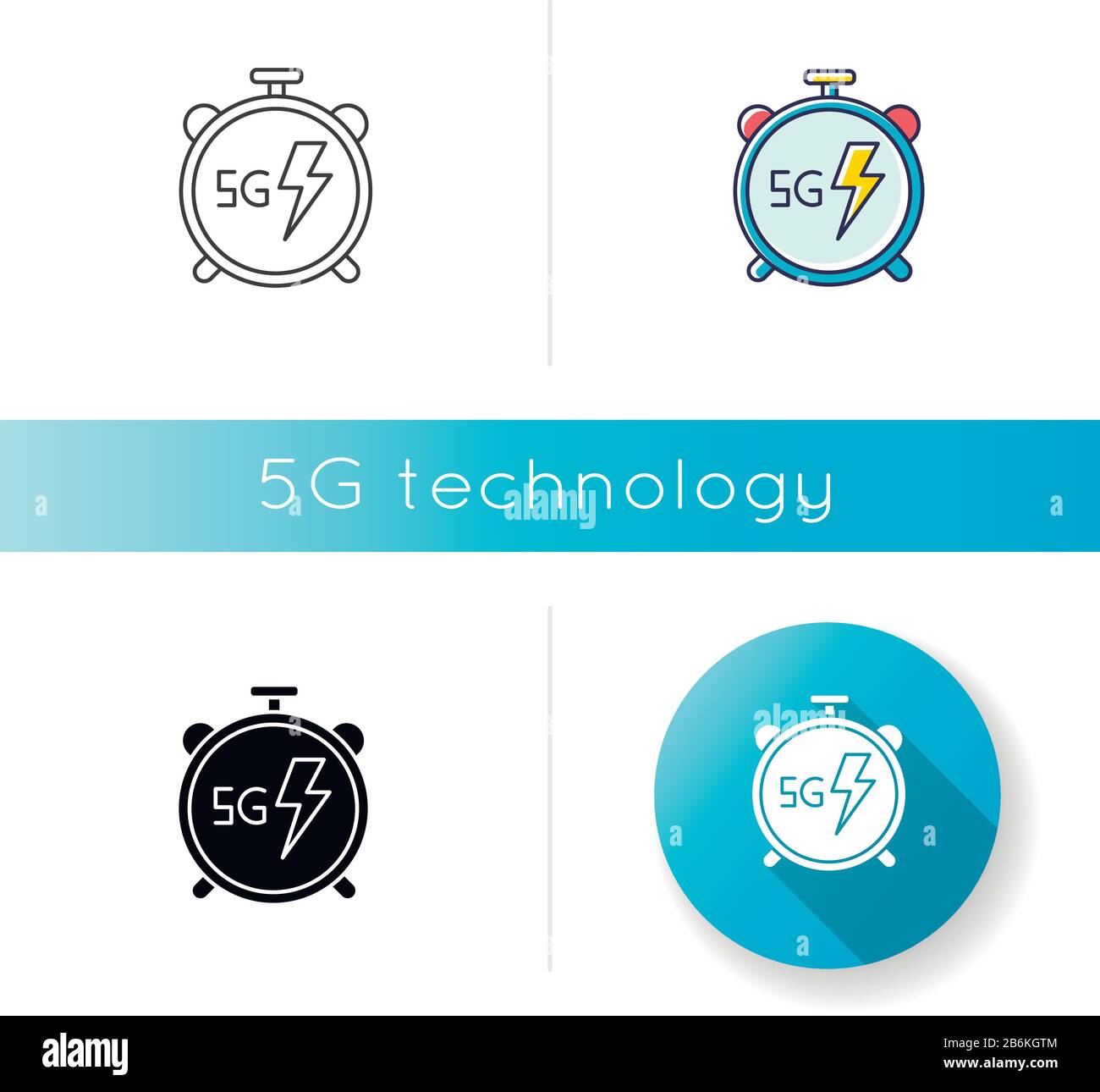 5G stopwatch icon. High performance. Low latency connection. Cellular ...