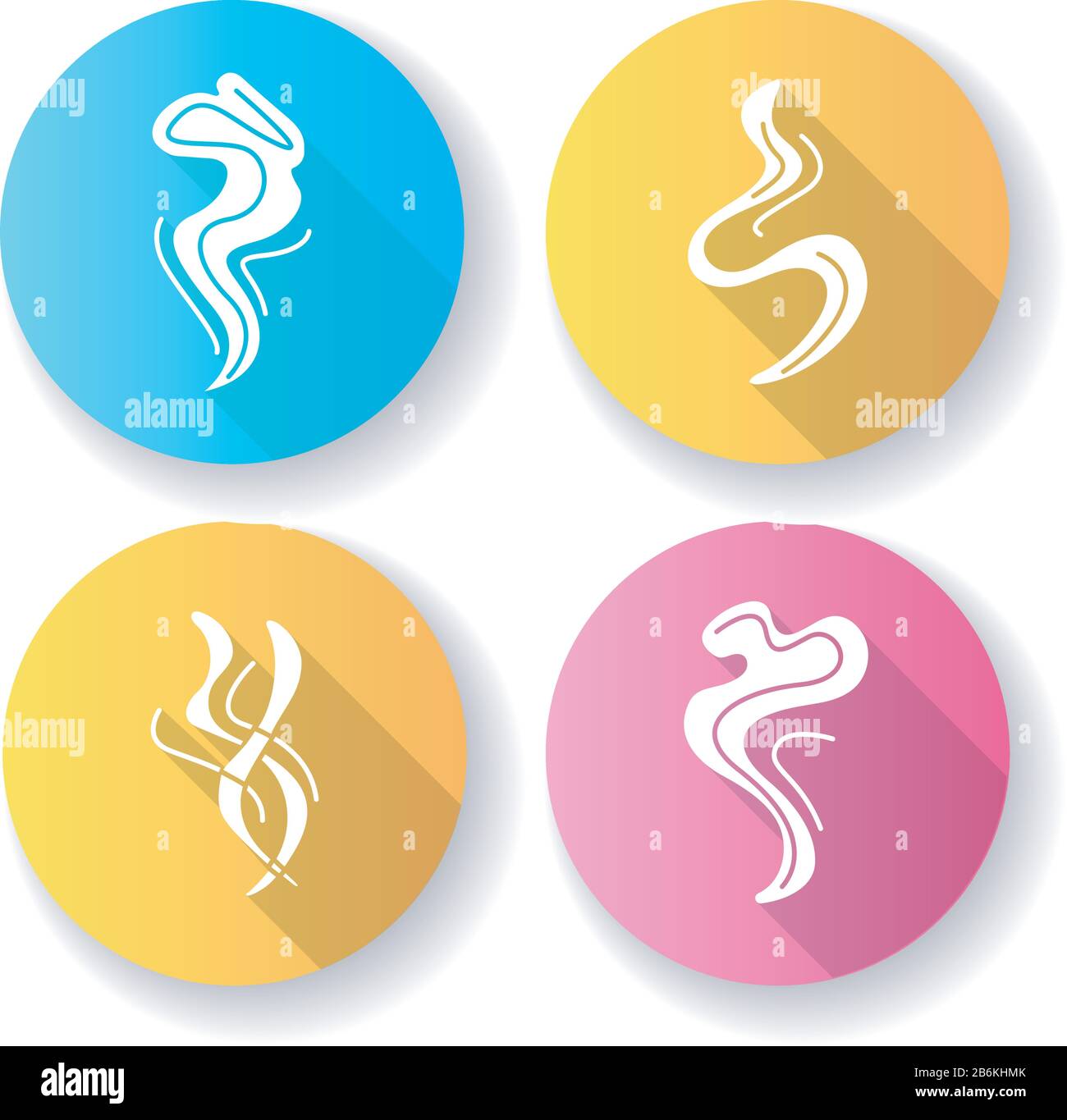 White smoke puff collection Cut Out Stock Images & Pictures - Alamy