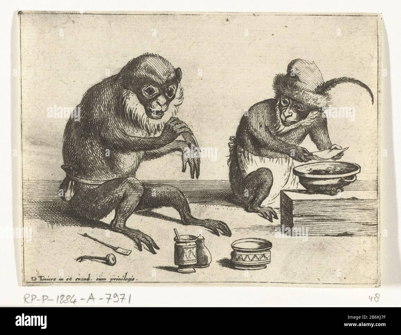 Human activities by monkeys hi-res stock photography and images - Alamy