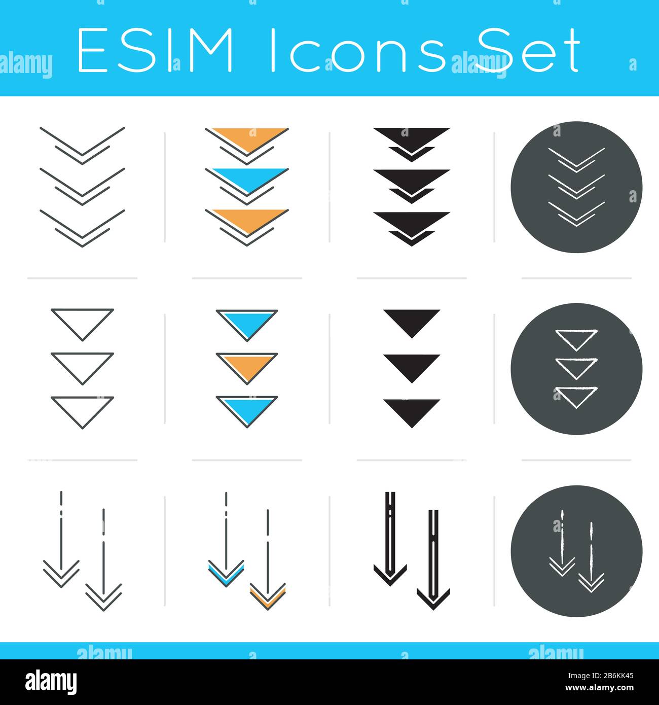 Scroll up scroll down buttons Stock Vector Images - Alamy