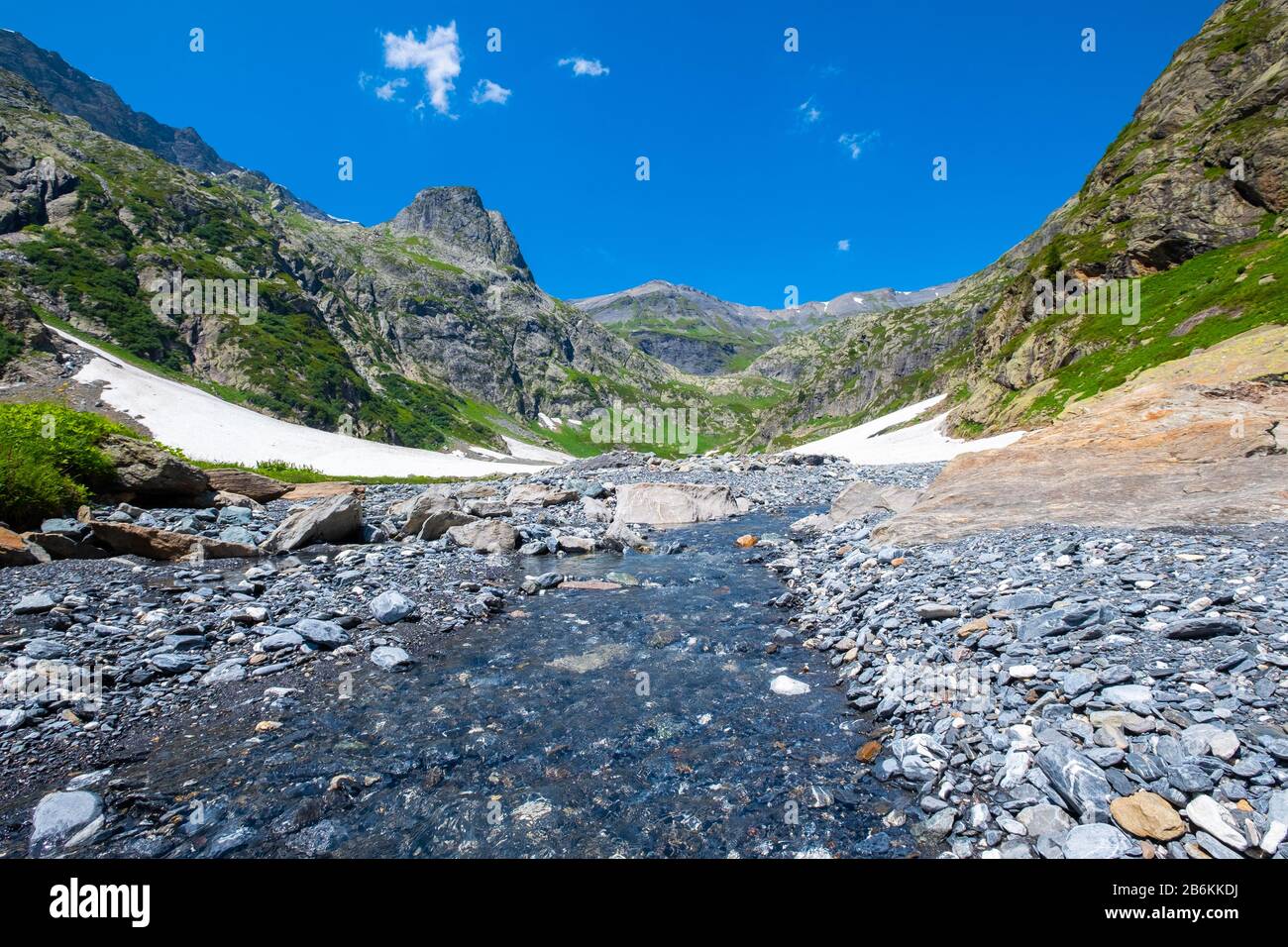 Tre les Eaux valley and river in Chamonix, France Stock Photo - Alamy
