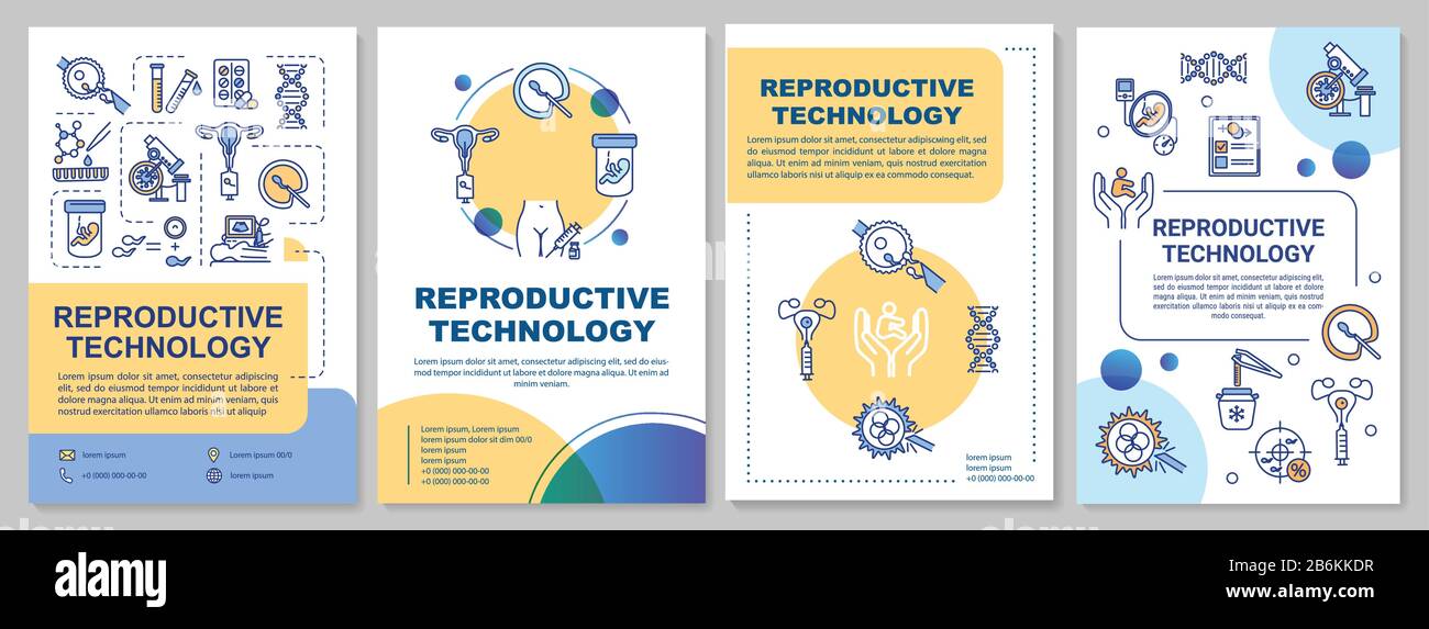 Reproductive technology brochure template. Alternative pregnancy. Flyer ...