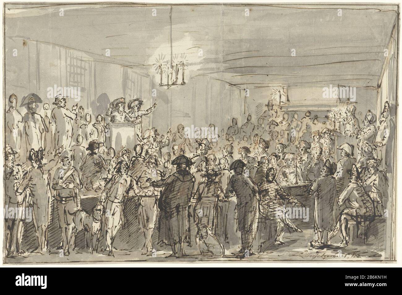 A revolutionary meeting in Delft in 1795 A revolutionary meeting in ...