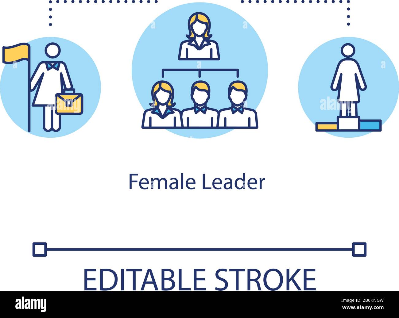 Boss woman office authority Stock Vector Images - Alamy