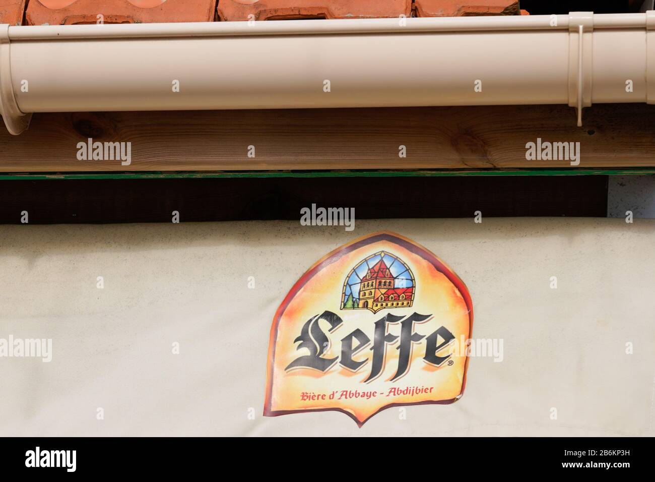 Bordeaux , Aquitaine / France - 01 24 2020 : leffe Belgian beer sign ...