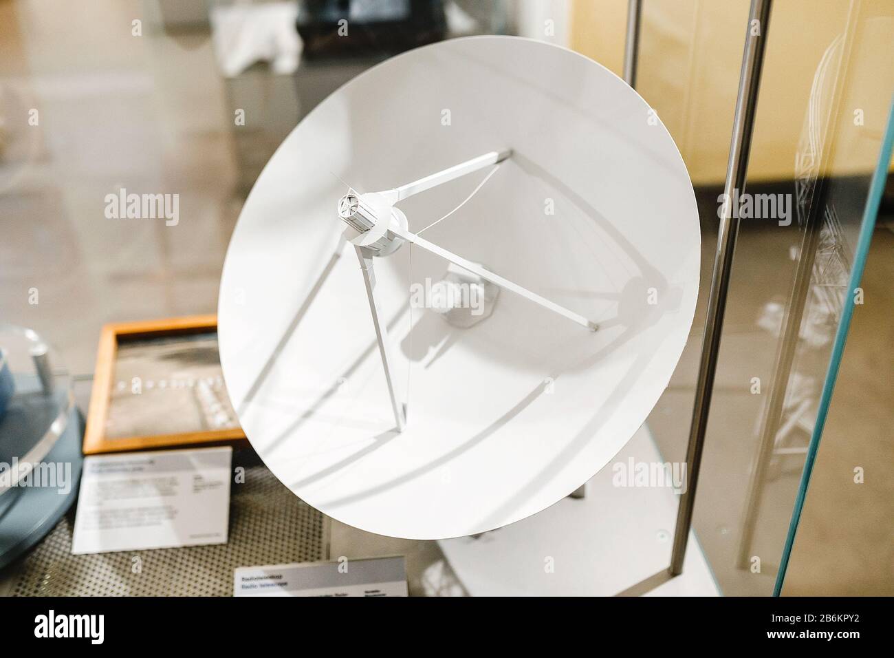 Radio telescope antenna model Stock Photo - Alamy