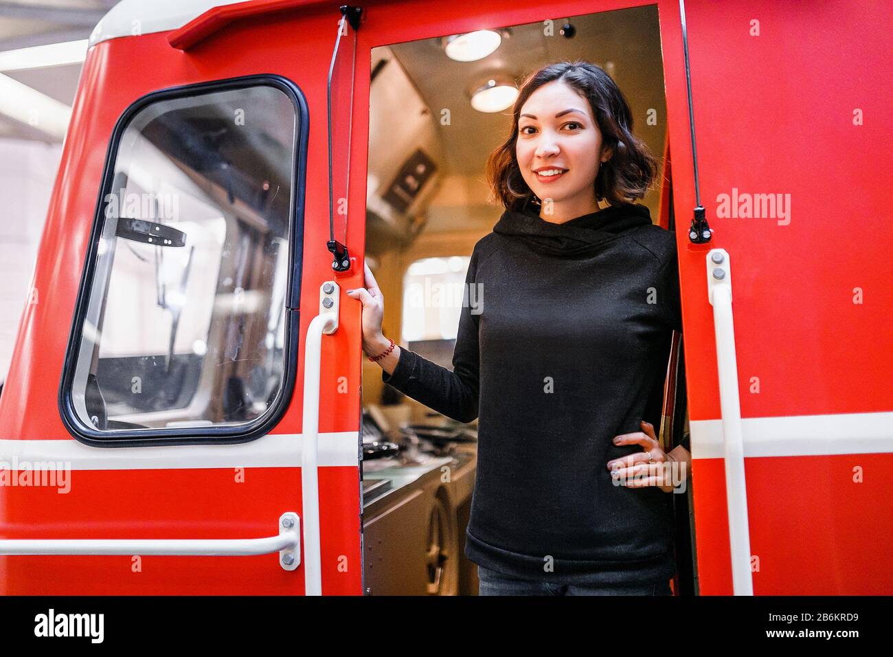 Woman train driver hi-res stock photography and images - Alamy