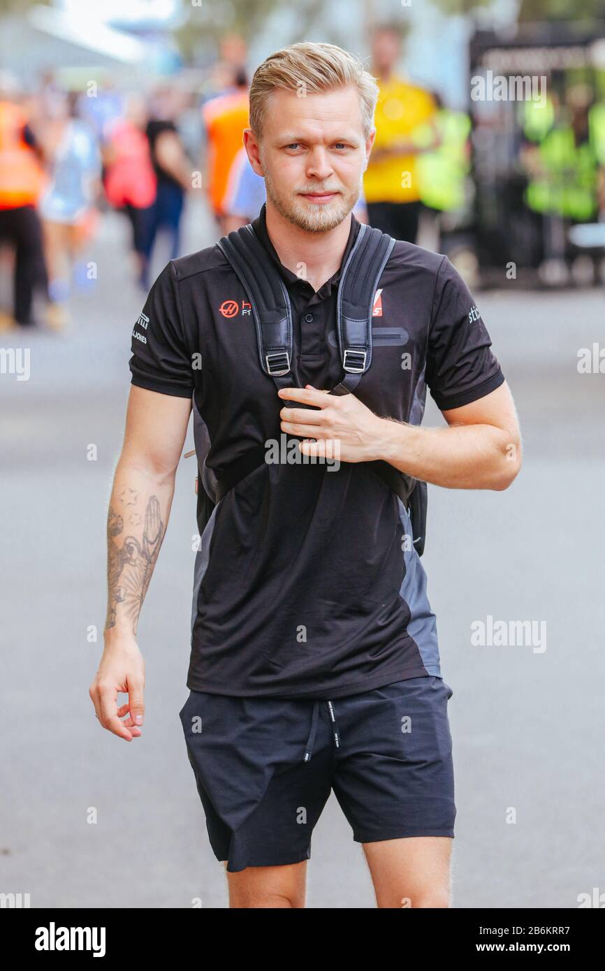 Melbourne, Australia. 11th Mar 2020. Kevin Magnussen of Haas F1 Team ...
