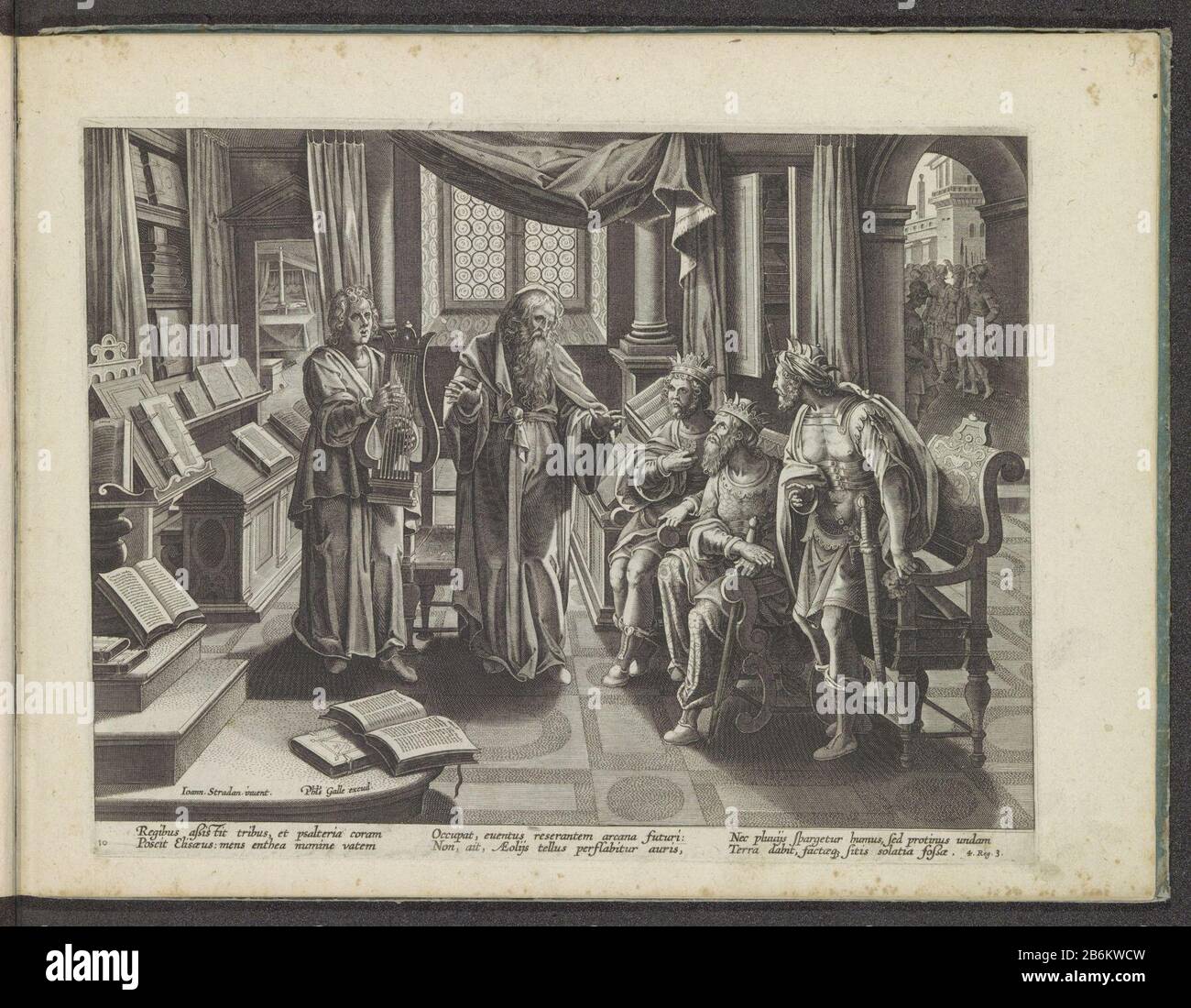 the kings of Israel, Judah and Edom ask the prophet Elisha to the board ...