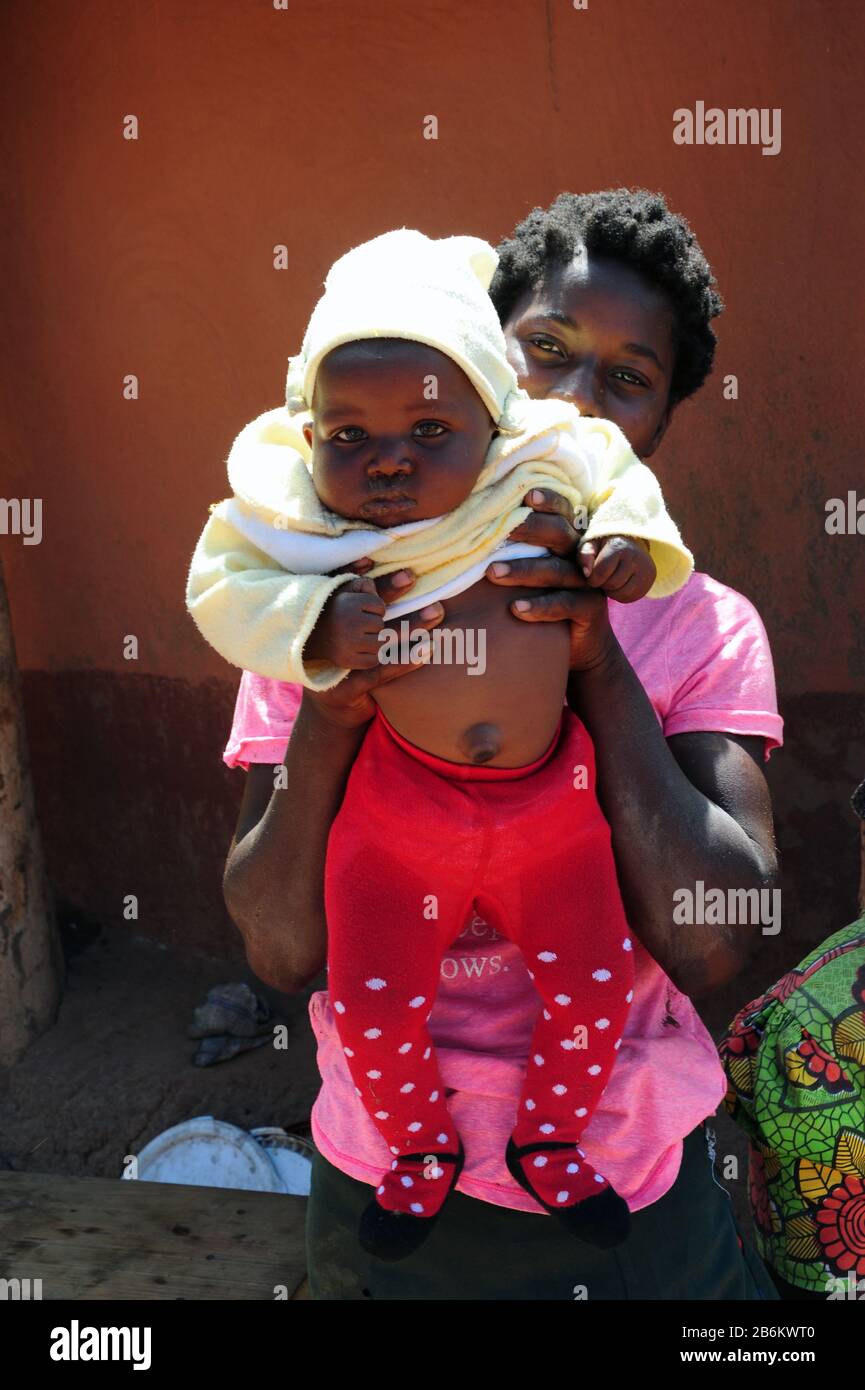 Everyday life in a village belonging to the Matabele ethnic group ...