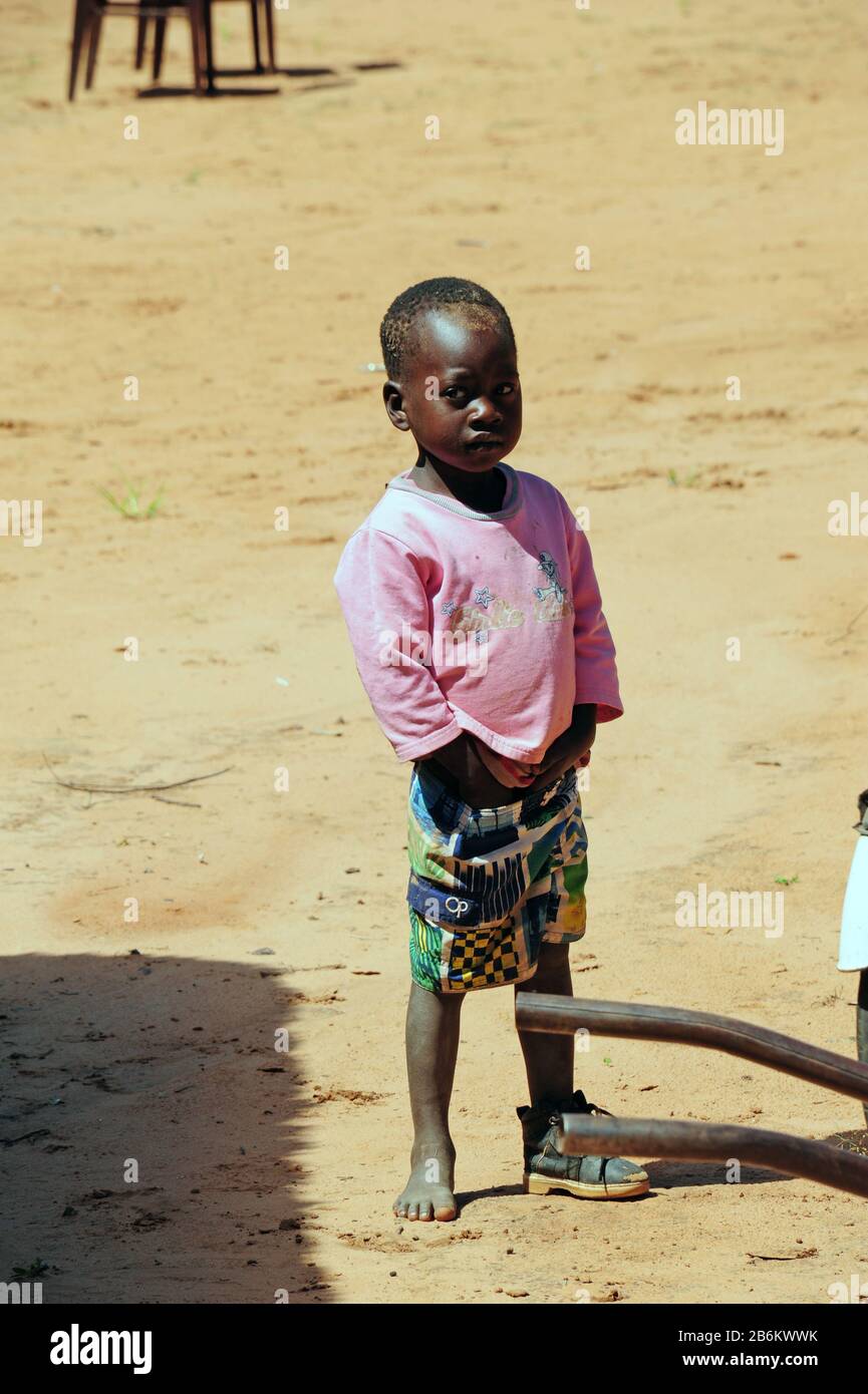 Everyday life in a village belonging to the Matabele ethnic group ...