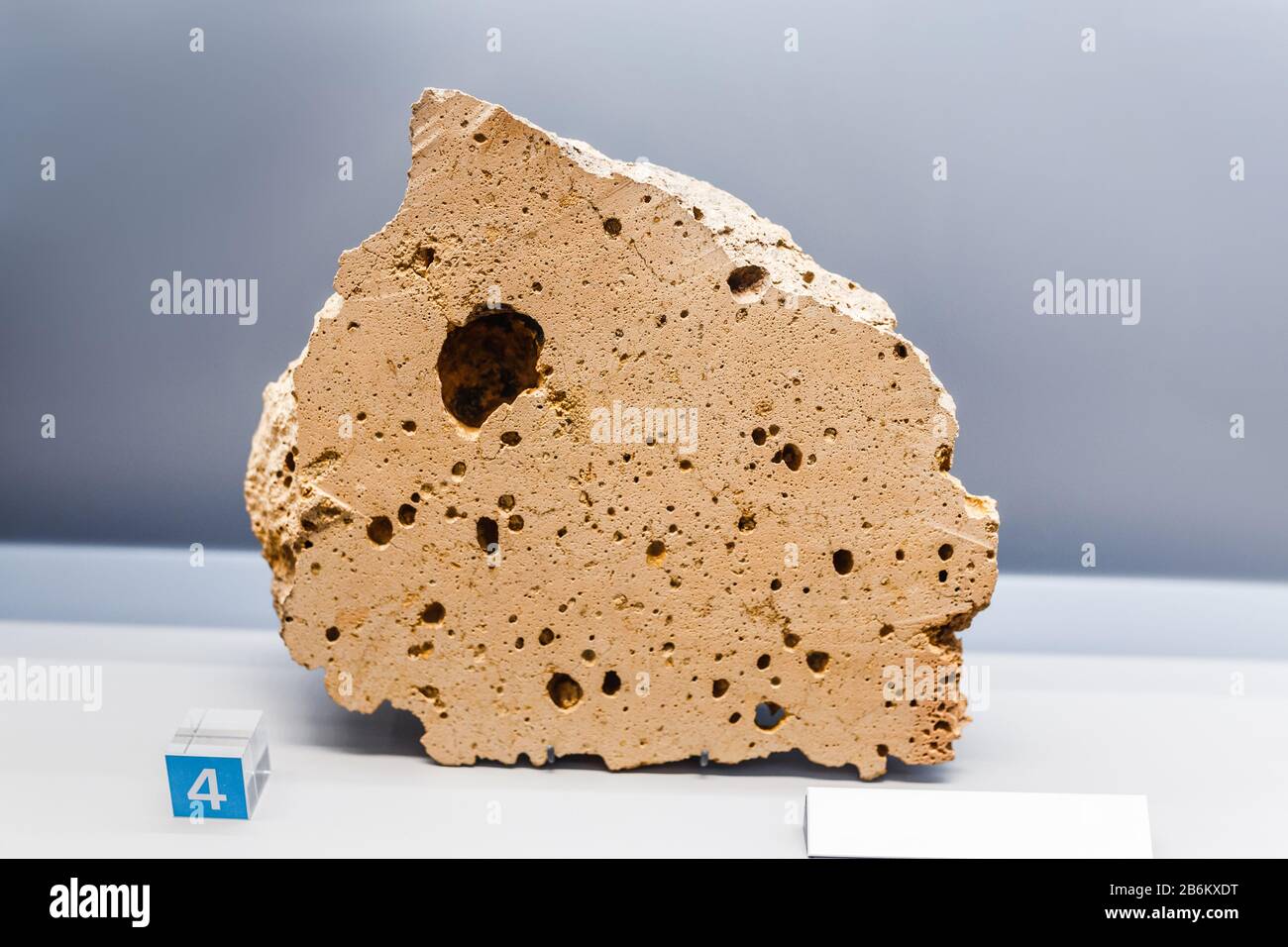 Impact melt rock formed at meteorite crater Stock Photo - Alamy