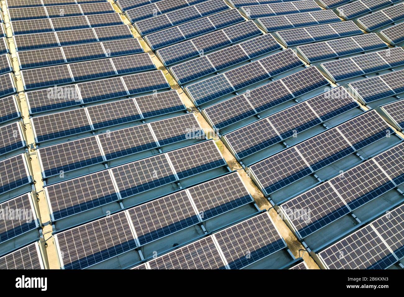 Aerial view many photo voltaic hi-res stock photography and images - Alamy