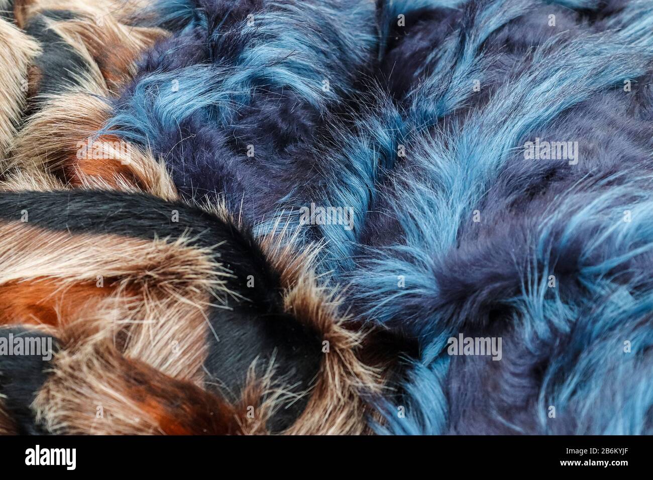 Colorful folded textile and fabric texturs in a close up view Stock ...