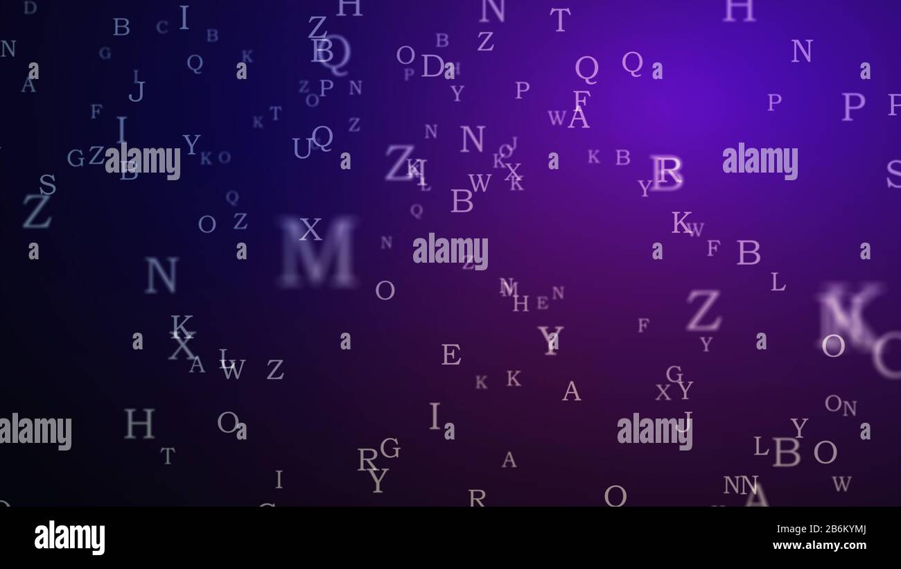 Abstract alphabet ornament on color background. Education writing ...