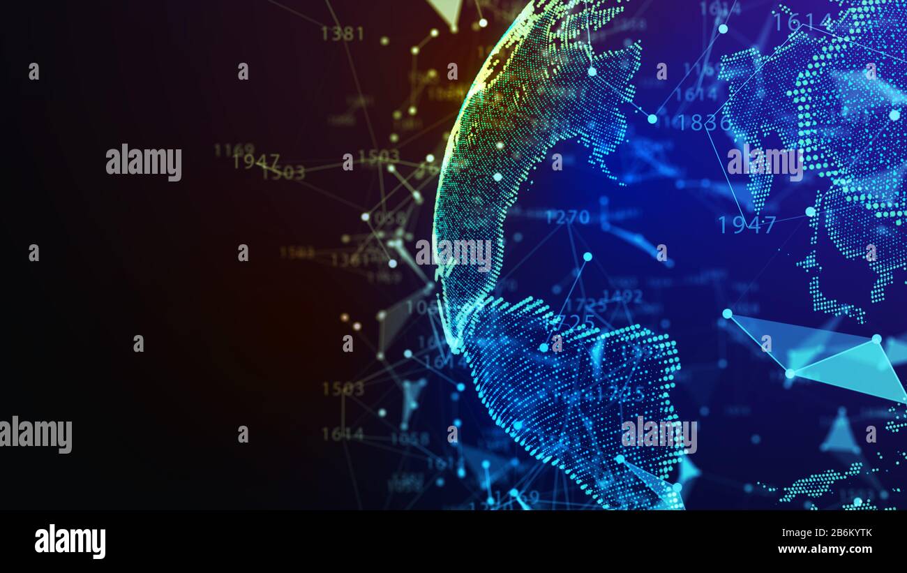 Earth Globe. Background with Light Effect. Global International ...