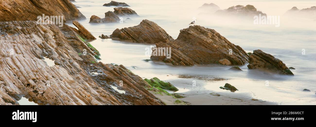 Santa barbara beach rock formation hi-res stock photography and images ...
