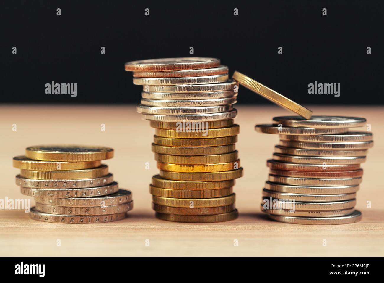 Coin Piles High Resolution Stock Photography and Images - Alamy