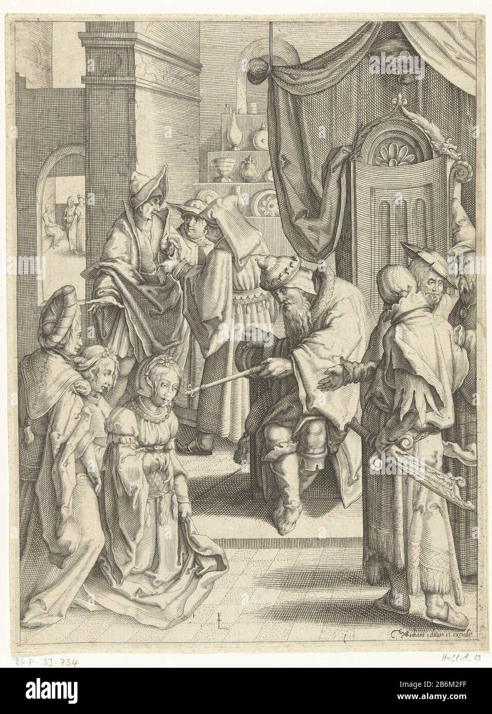 King ahasuerus touches esther hi-res stock photography and images - Alamy