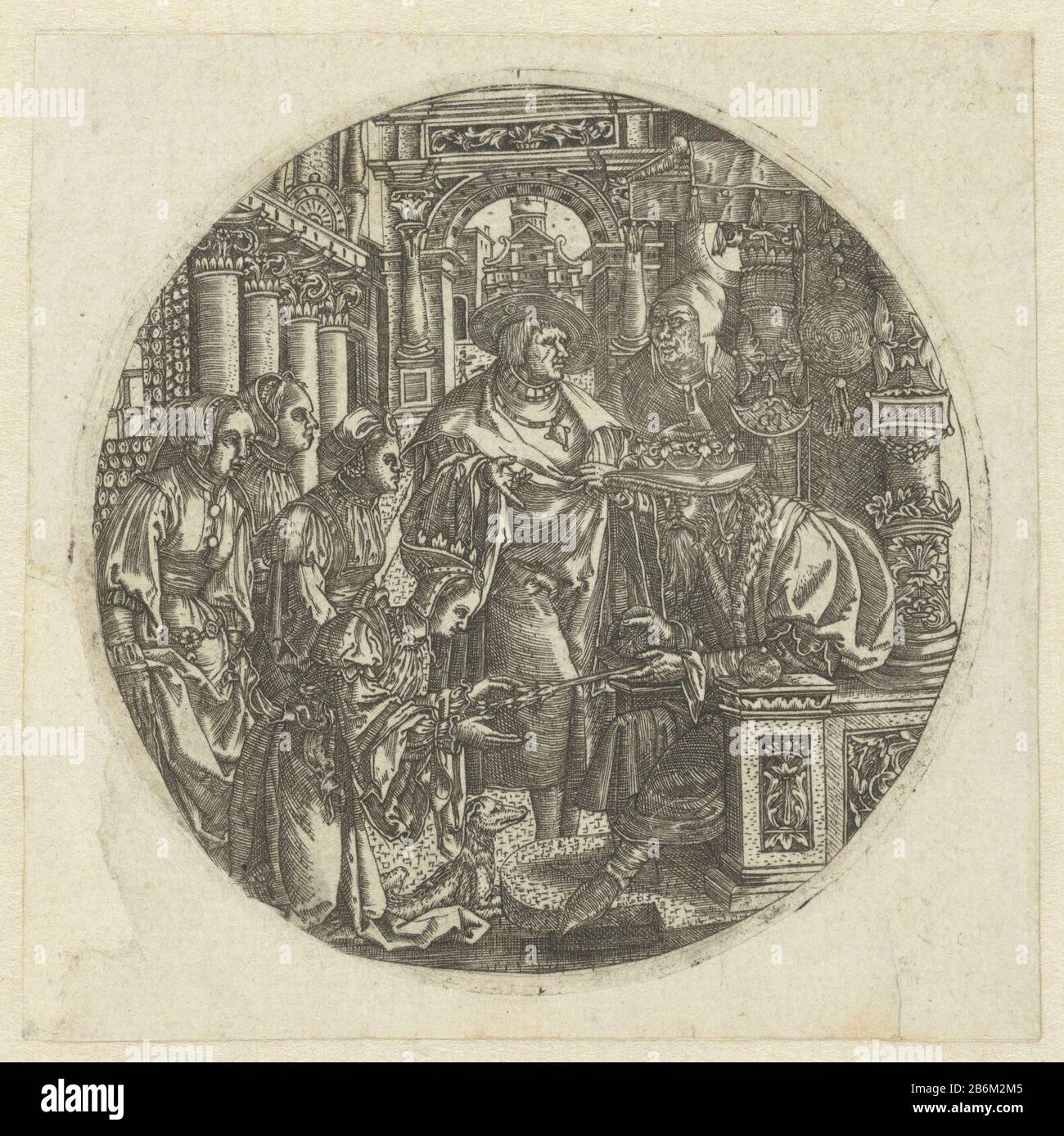Esther voor Ahasverus Poster silver plate, recto (2) . Manufacturer ...