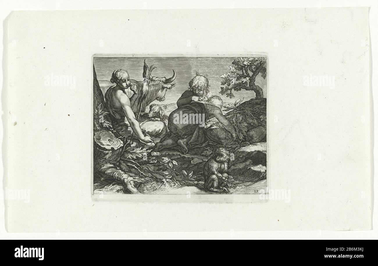 Eve with Cain and Abel Pastoralen and animals (series title) Property Type: print Serial number ...