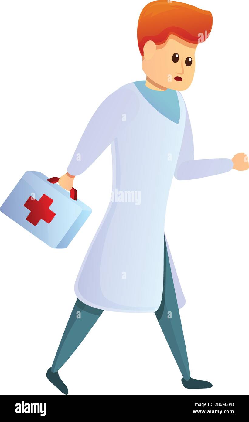 Doctor first aid kit icon. Cartoon of doctor first aid kit vector icon ...