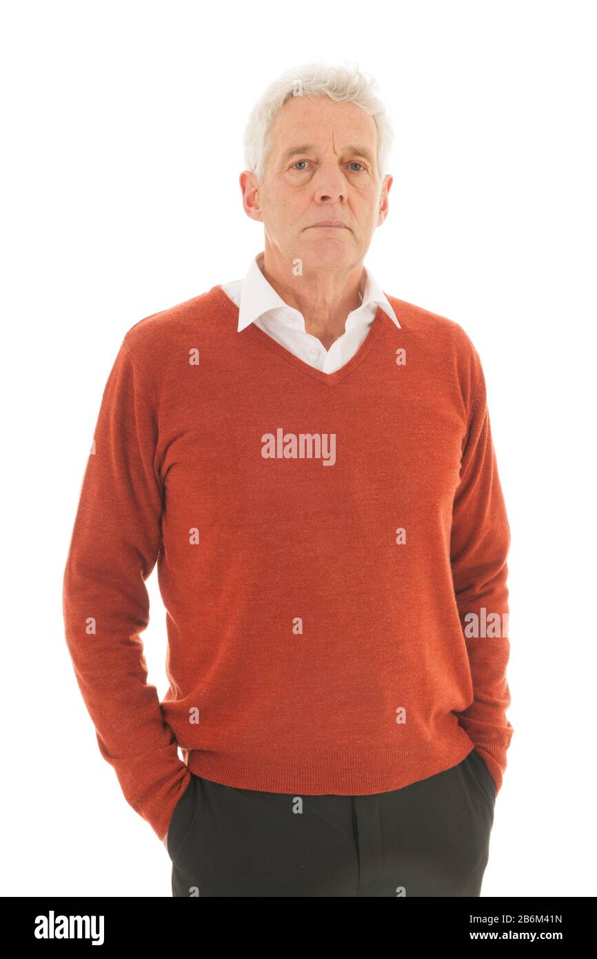 Portrait senior man with gray hair Stock Photo - Alamy