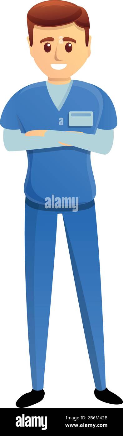 Student doctor icon. Cartoon of student doctor vector icon for web ...