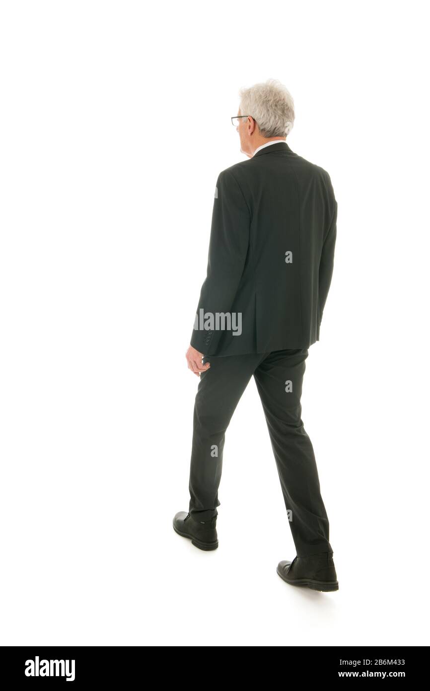 Man walking away back Cut Out Stock Images & Pictures - Alamy