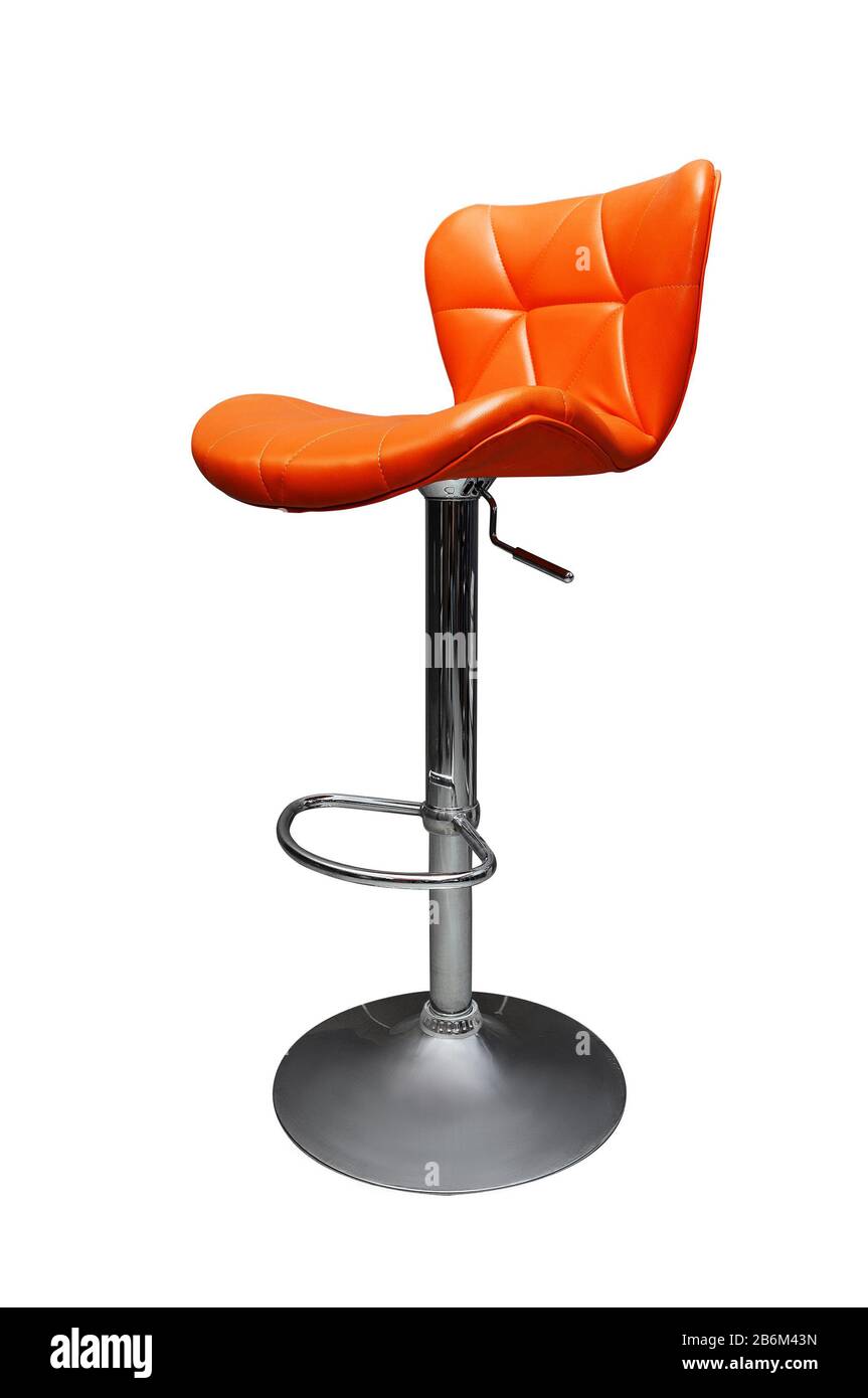 bar chair isolated on white background Stock Photo - Alamy