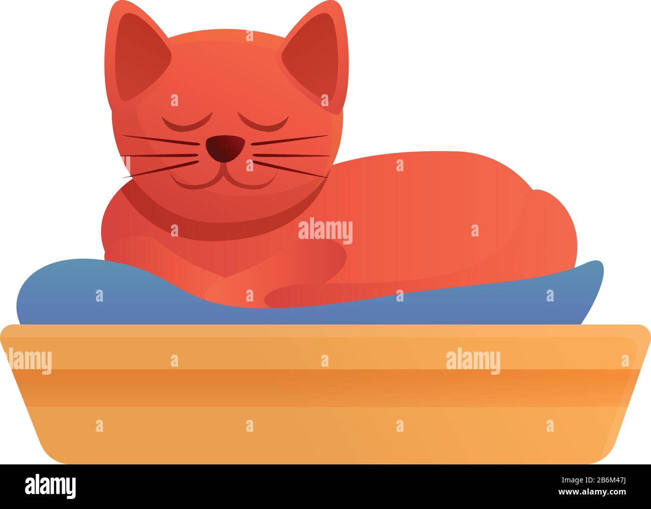 Cartoon Sleeping Cat High Resolution Stock Photography and Images - Alamy