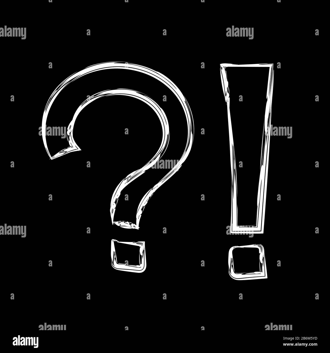 Exclamation point and question mark hi-res stock photography and images ...