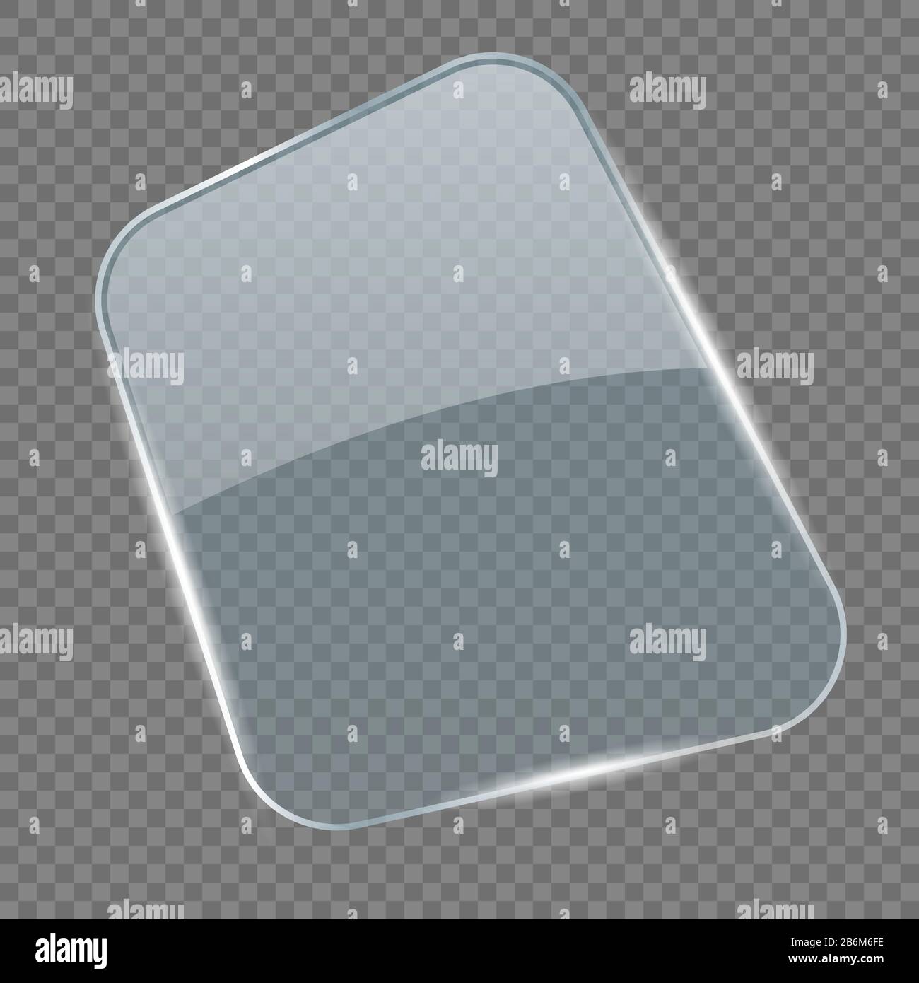 Glass transparent plate isolated Stock Vector Image & Art - Alamy
