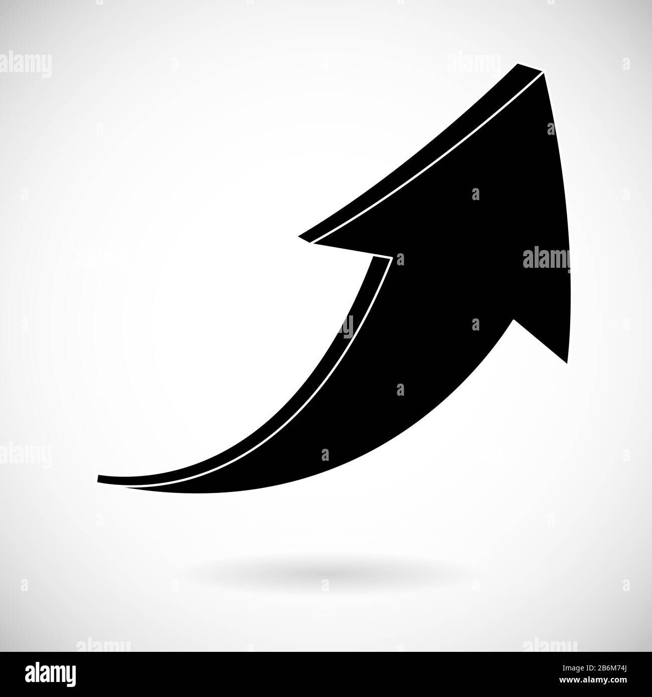 Up arrow. Black flat icon Stock Vector Image & Art - Alamy