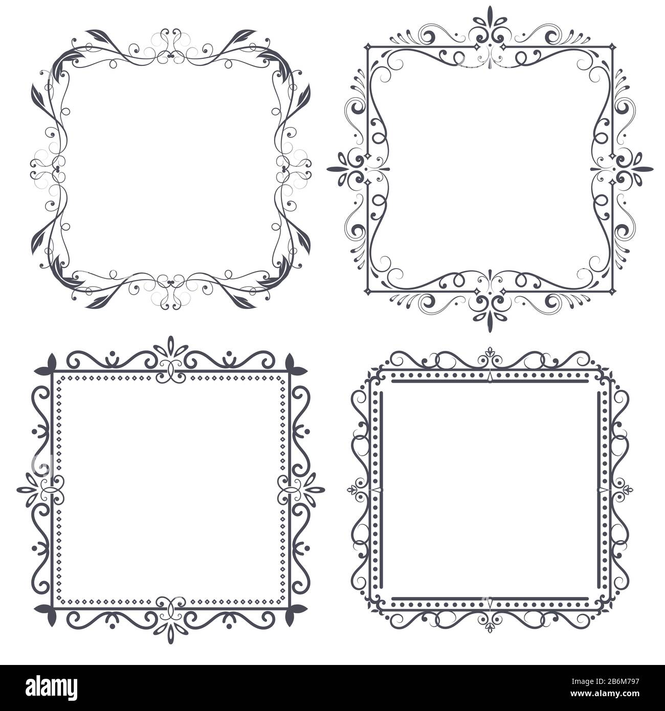 Vintage ornamental frames Stock Vector Image & Art - Alamy