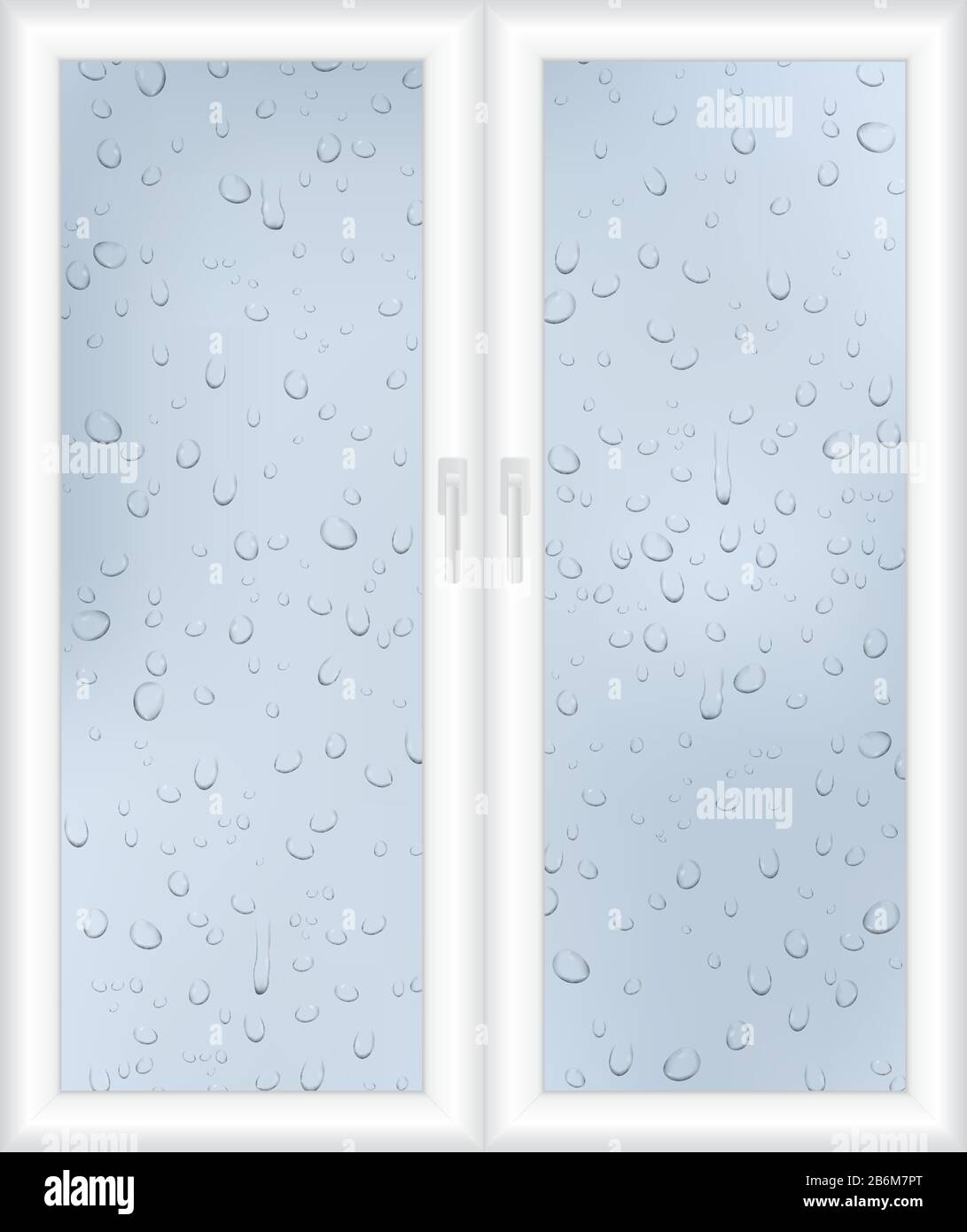 Drops on glass rain Cut Out Stock Images & Pictures - Alamy
