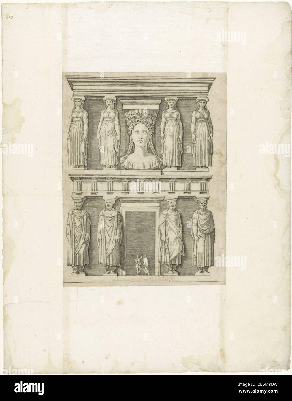 Four female caryatids hi-res stock photography and images - Alamy