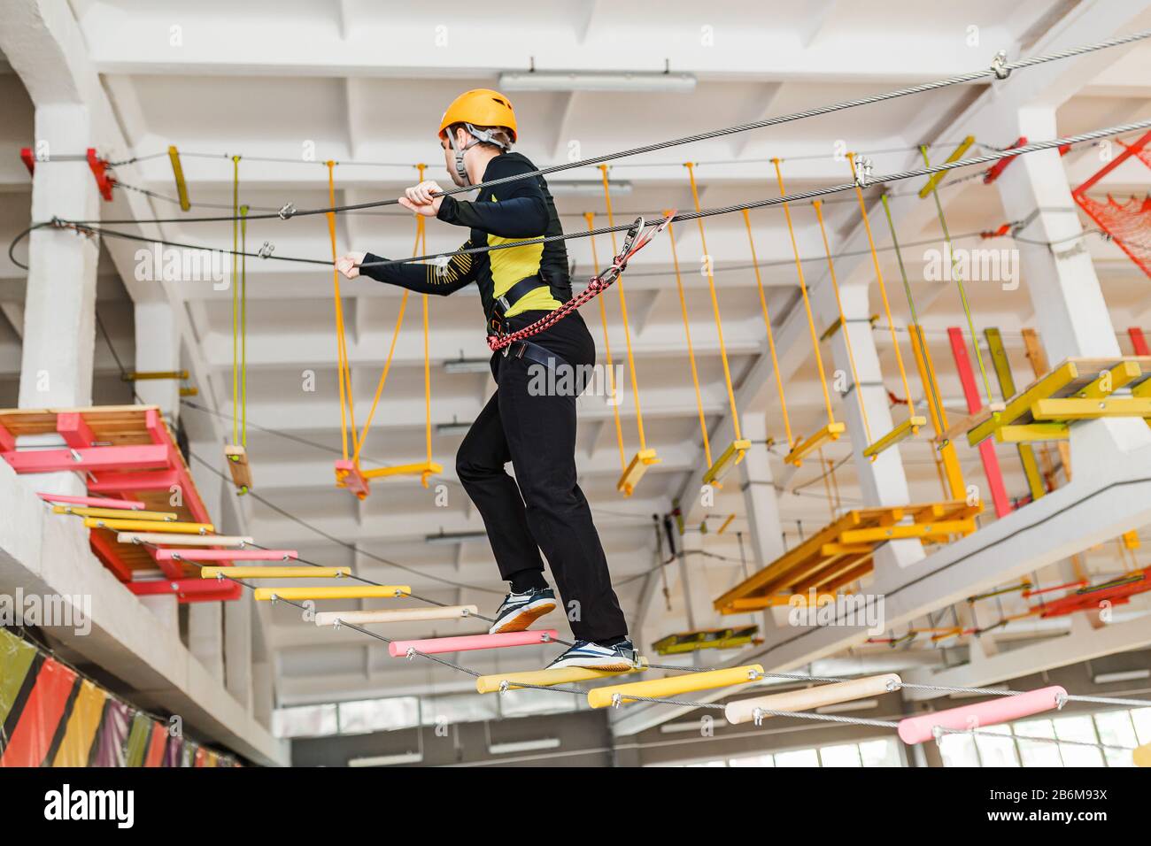 Trampoline harness hi-res stock photography and images - Alamy