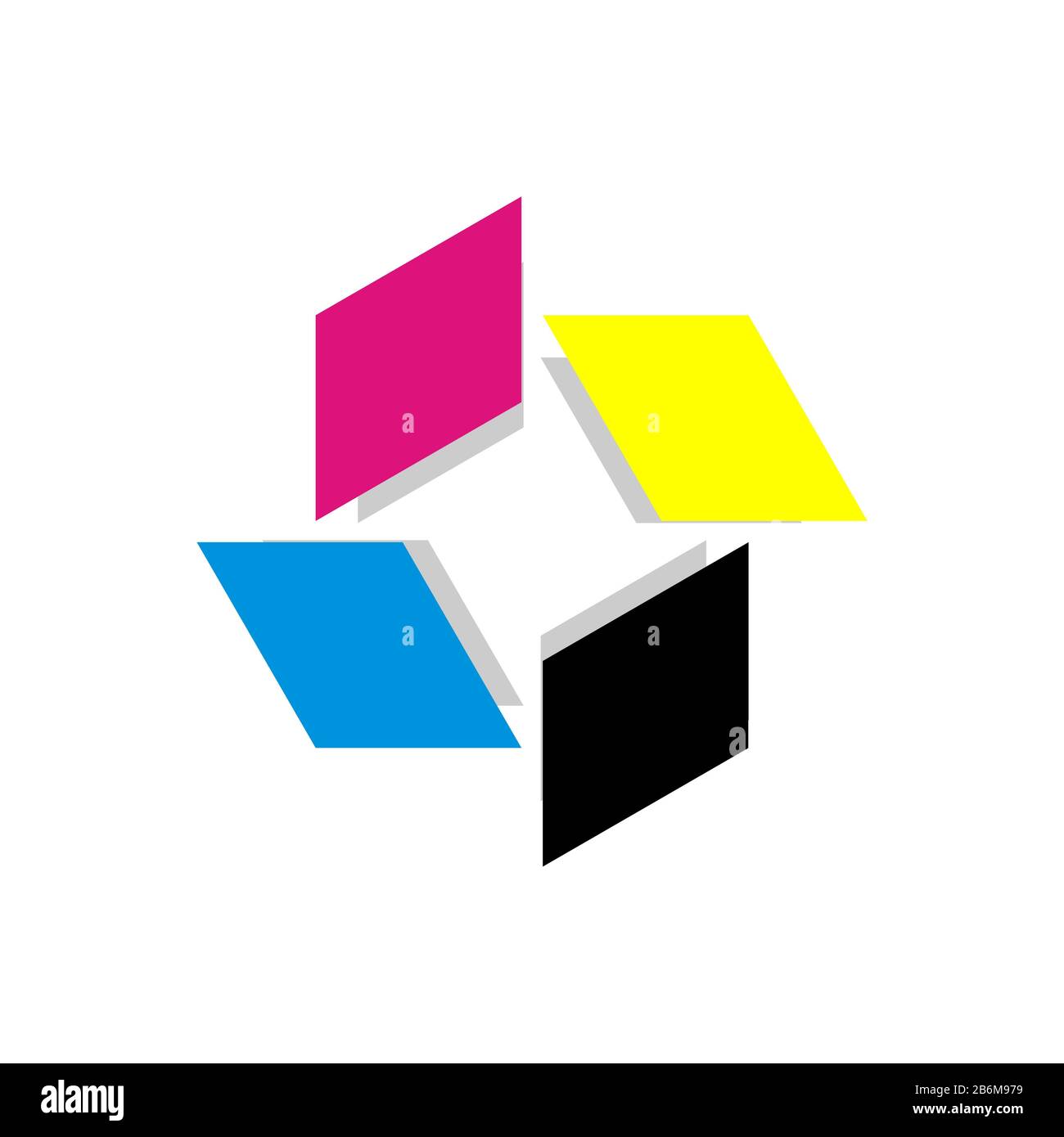 CMYK Printing vector Logo Template Illustration Design. Vector EPS 10 ...