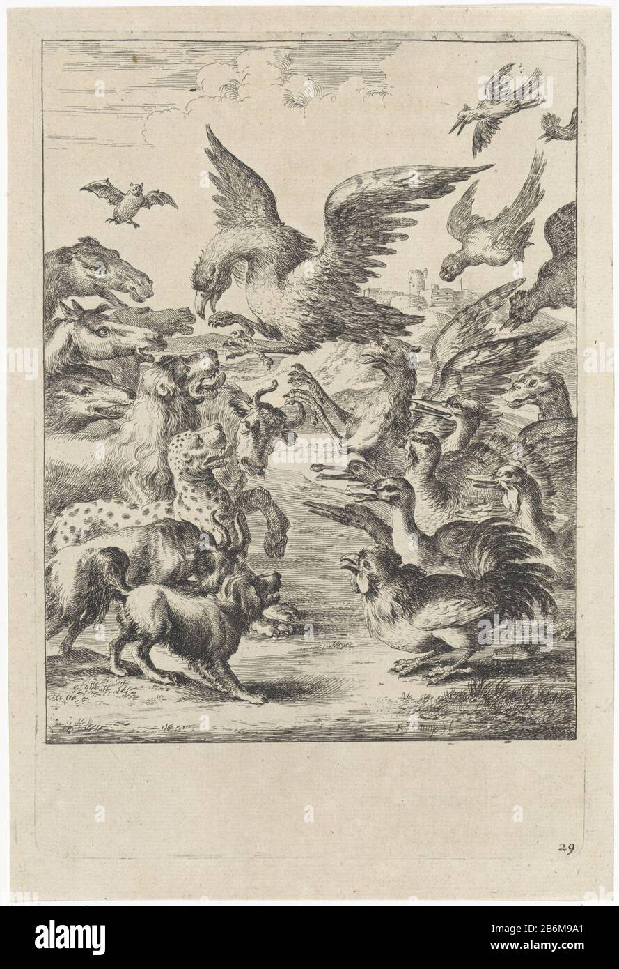 Fabel van de vogels en de beesten Fabels van Aesopus (serietitel) the ...