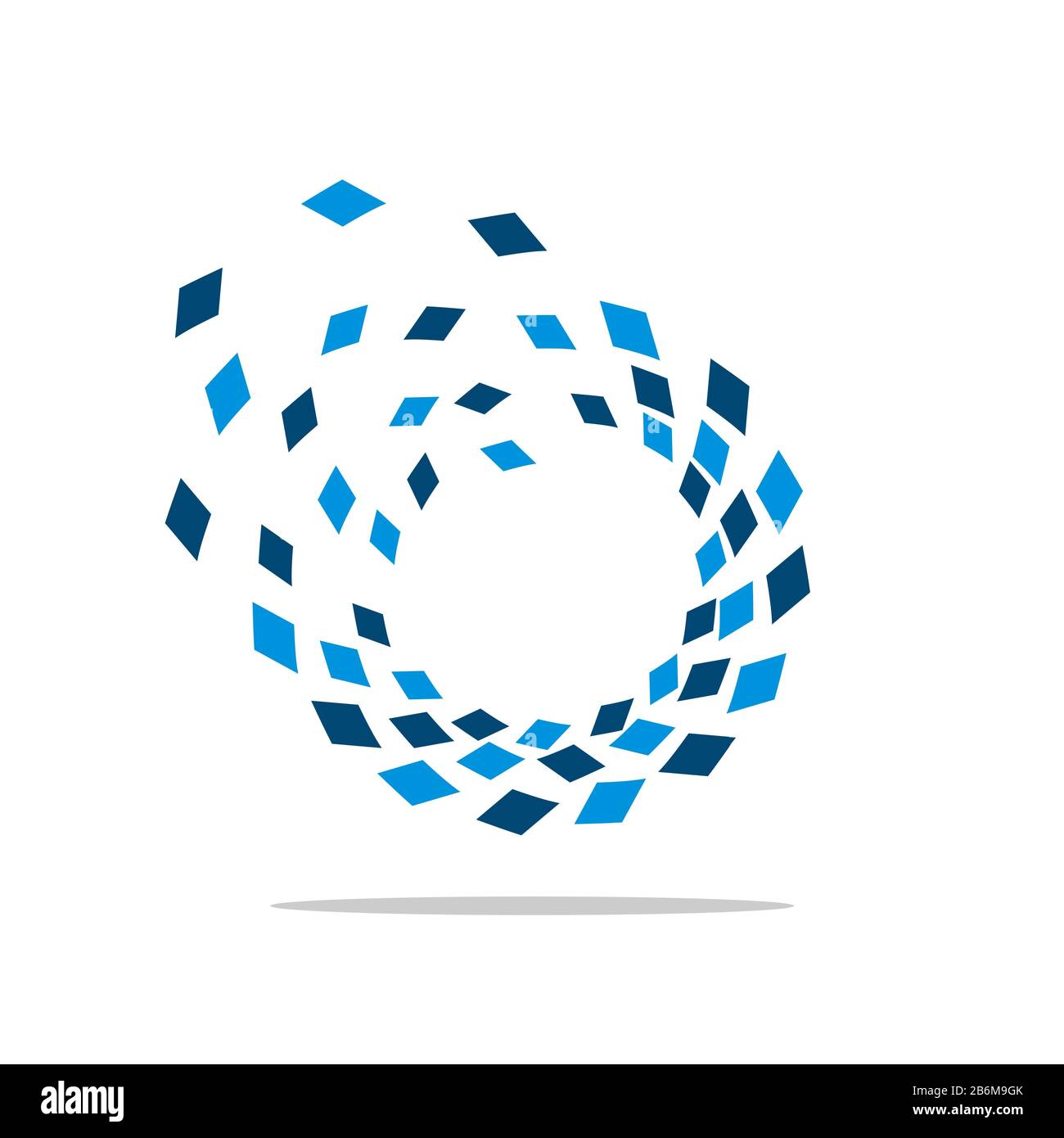 Square Pixels Ring Logo Template Illustration Design. Vector EPS 10 ...