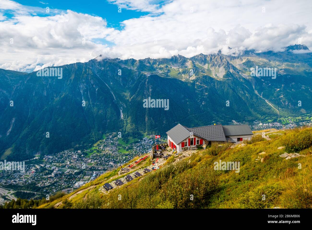 Plan de l'Aiguille mountain hut in Chamonix, France Stock Photo - Alamy