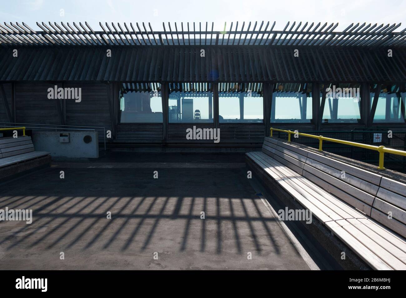Deal Pier Kitchen, designed by Niall McClaughlin Associates, the timber ...