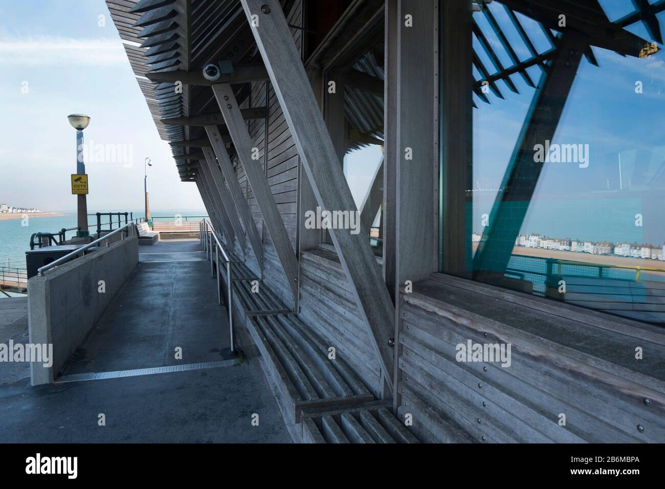 Deal Pier Kitchen, designed by Niall McClaughlin Associates, the timber ...