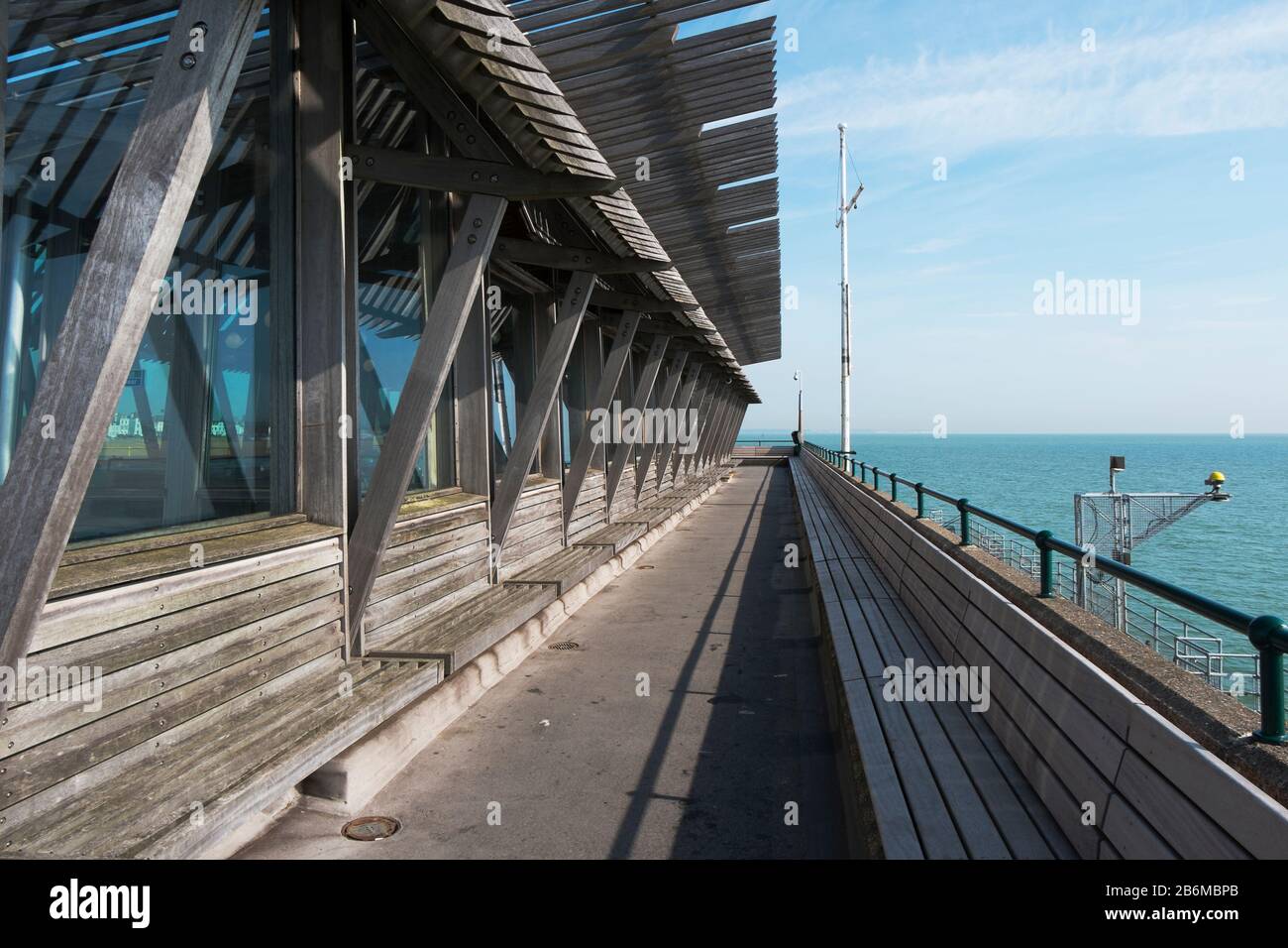 Deal Pier Kitchen, designed by Niall McClaughlin Associates, the timber ...