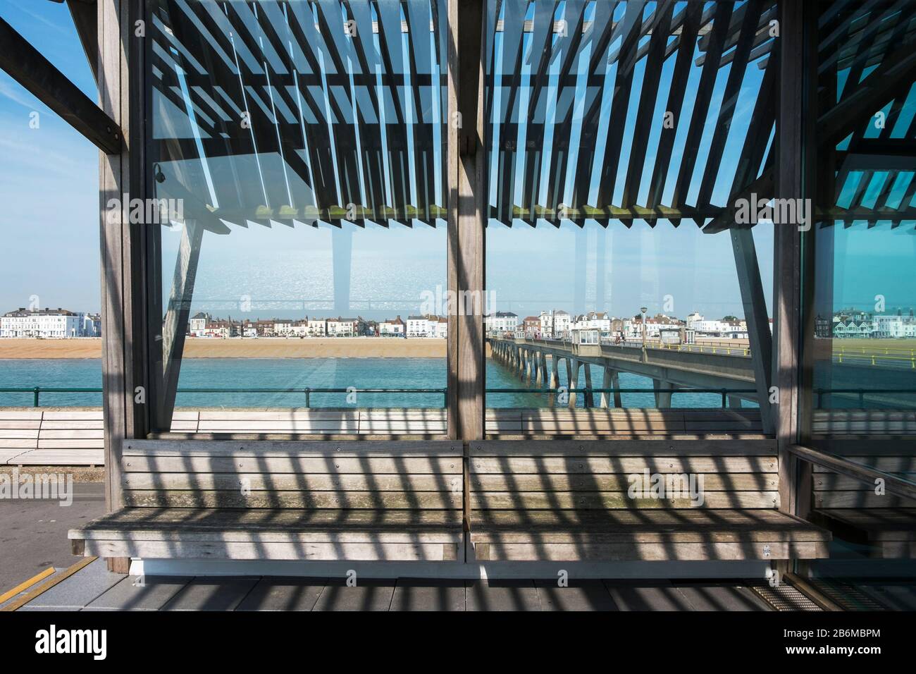 Deal Pier Kitchen, designed by Niall McClaughlin Associates, the timber ...